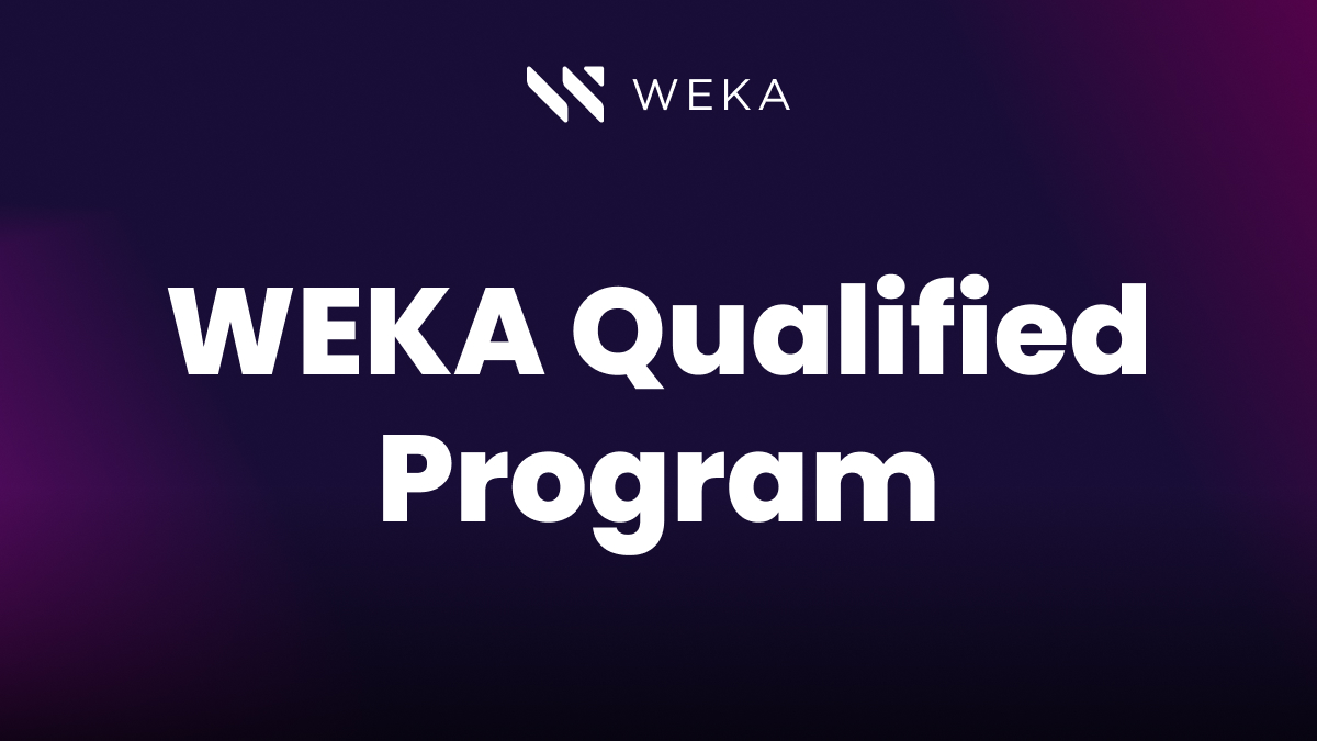 Simplify High-Performance Workloads with WQP - WEKA