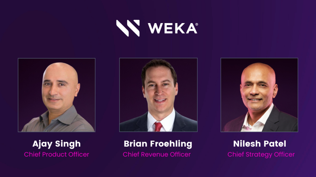 WEKA Bolsters Executive Leadership Team With New CRO, CPO and CSO Appointments - WEKA