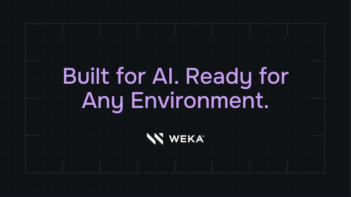 Scalable Storage & AI Infrastructure Capabilities - WEKA